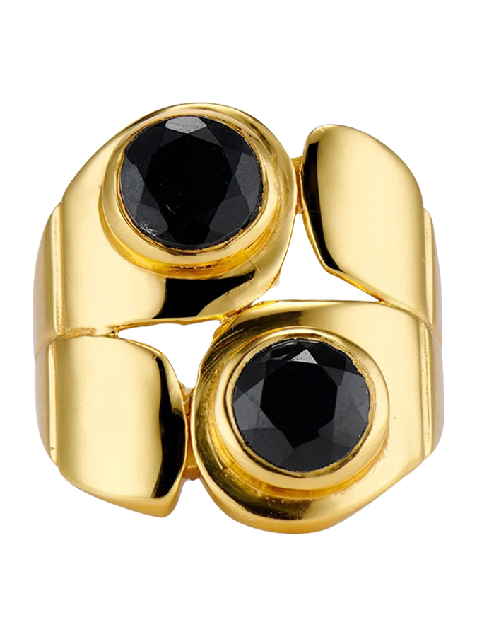 Aureum  - Audrey 24K Gold Vermeil and Black Onyx