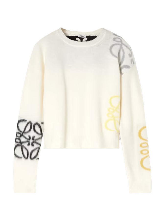 LOEWE - Cropped Intarsia Wool Sweater