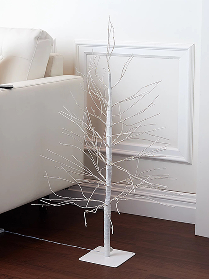 Valerie - Illuminated Twinkling Birch Tree by Valerie