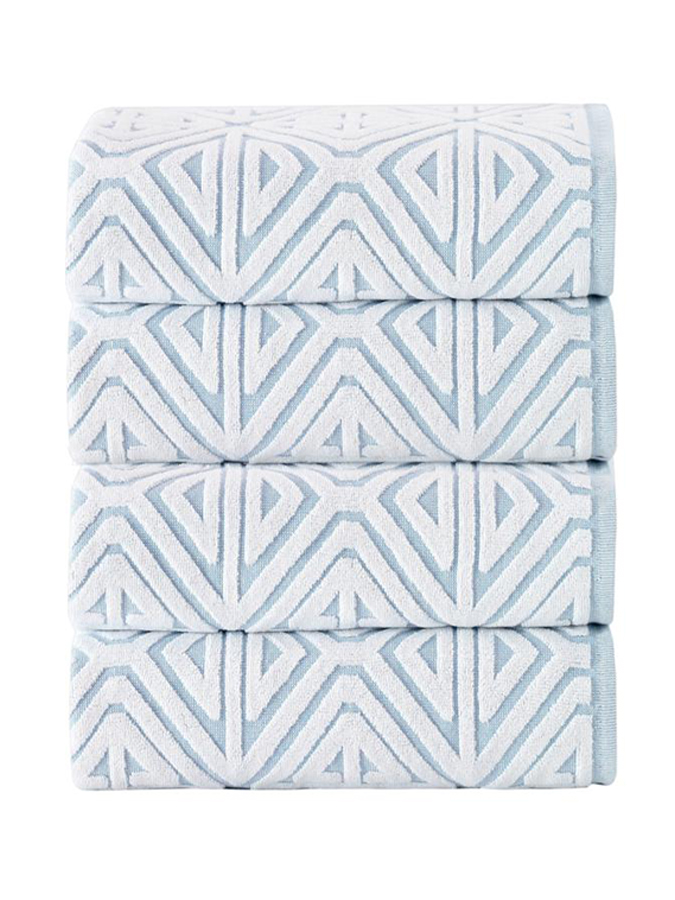 HSN - Glamour Turkish Cotton 4-piece Bath Towel Set