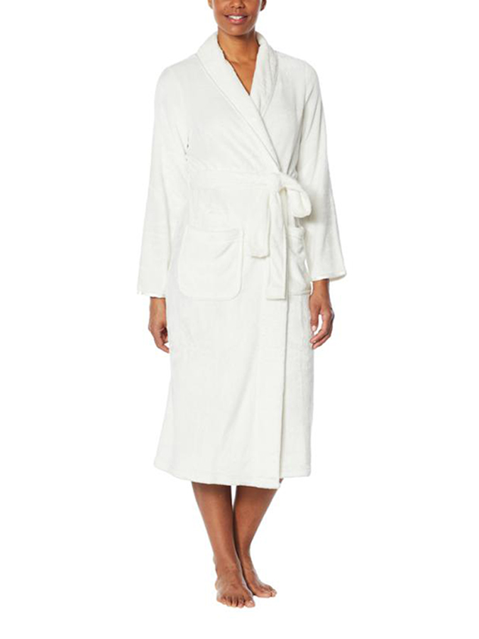 HSN - Comfort Code Silky Plush Classic Wrap Robe