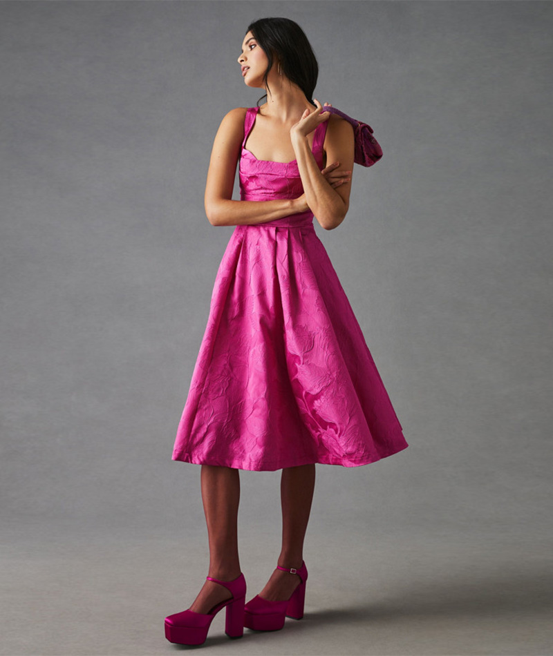 nuuly pink dress Pink Paisley Maxi Dress
