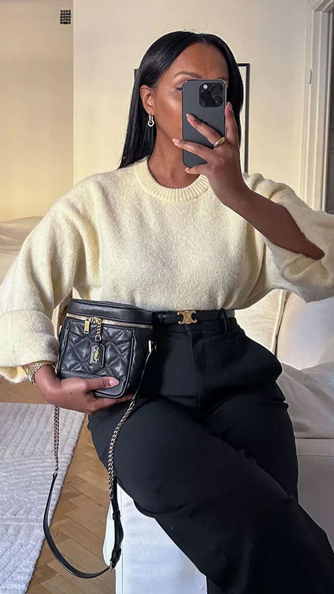 This Is How Influencer Femmeblk Styles Celine's Iconic Triomphe Belt