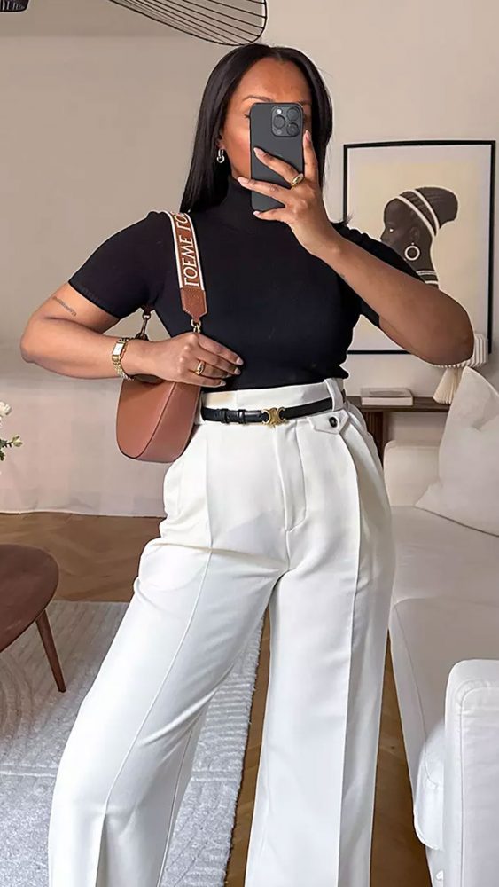 This Is How Influencer Femmeblk Styles Celine's Iconic Triomphe Belt