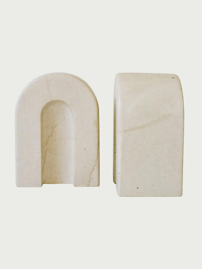 Claude Home-Crescent Bookends