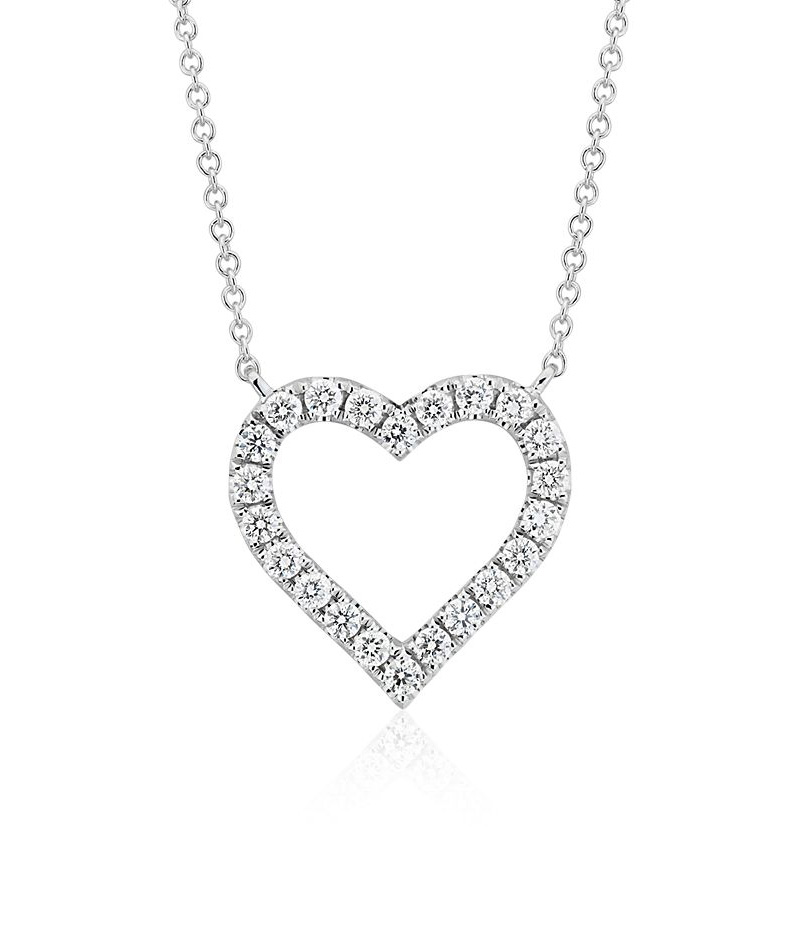 Blue Nile - Diamond Heart Necklace
