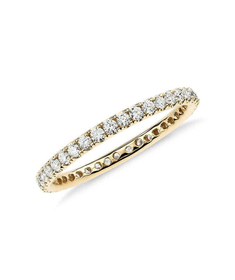 Blue Nile - Riviera Pavé Diamond Eternity Ring