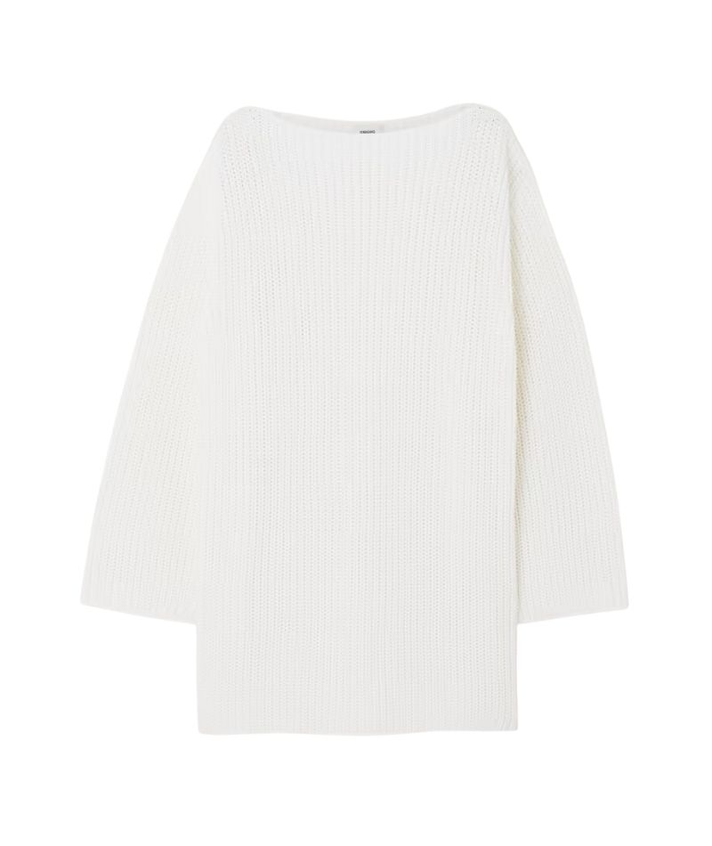 FERRAGAMO-Oversized Ribbed Cotton Sweater