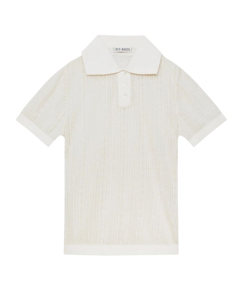 Ply-Knits-Hayden Pointelle Riviera Polo