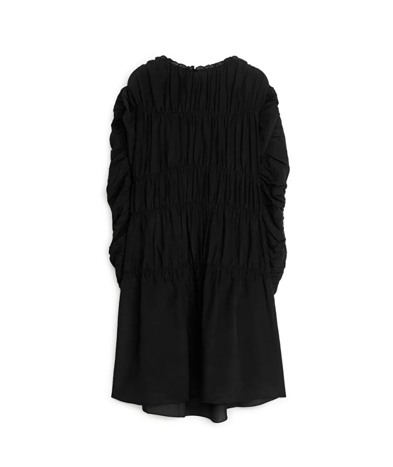 Arket-Ruched Midi Dress