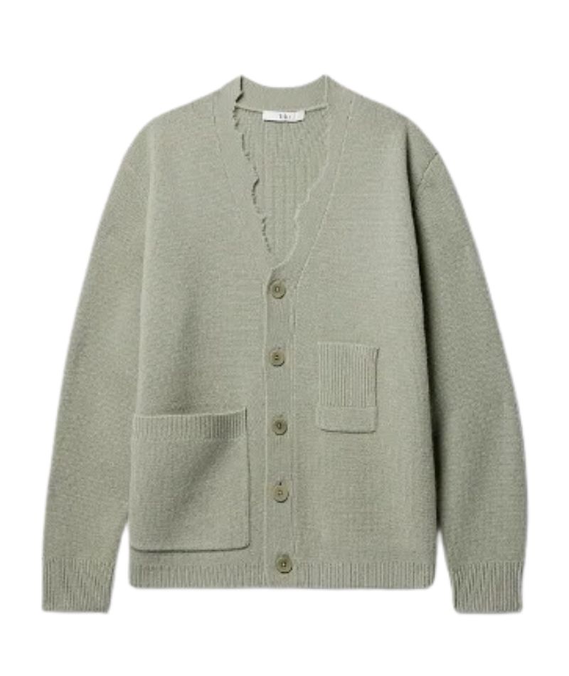 Distressed Wool Cardigan