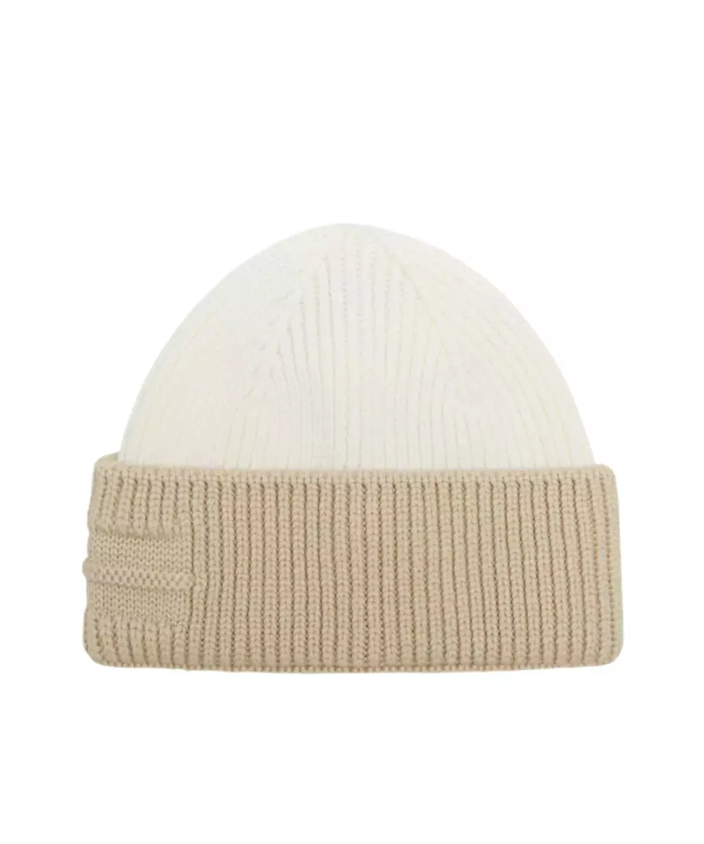zegna-Men's TechMerino Bicolor Beanie Hat