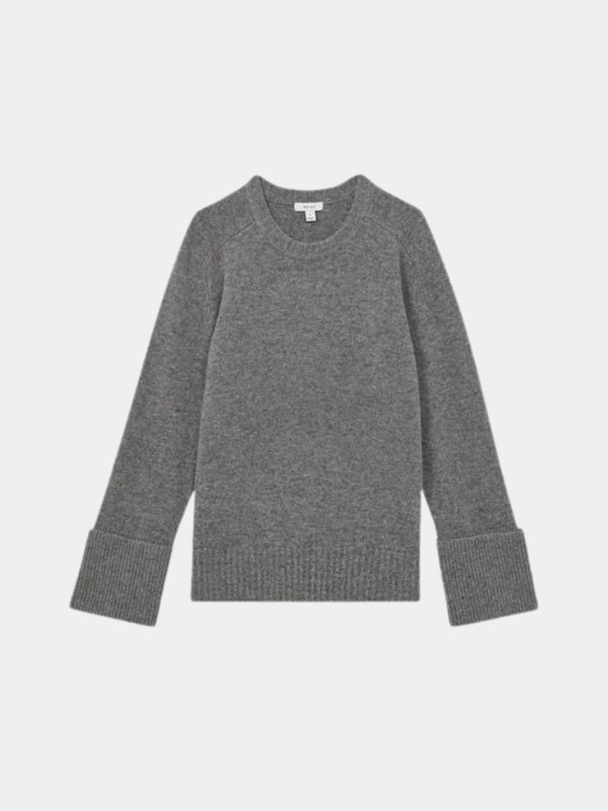 - Casual Wool Blend Crew Neck Jumper
