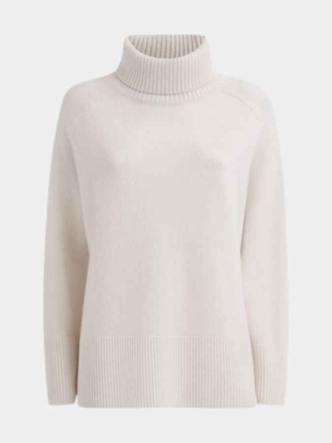 - Relaxed Wool-Cashmere Blend Roll Neck Jumper