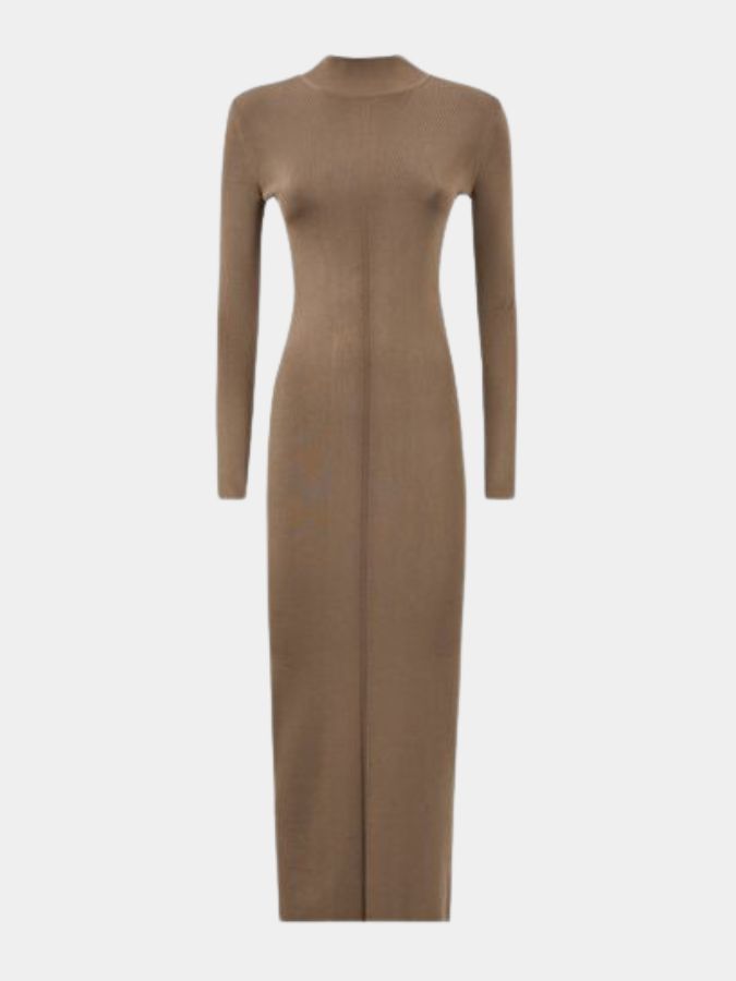  - Atelier HIGH Neck Long Sleeve Dress