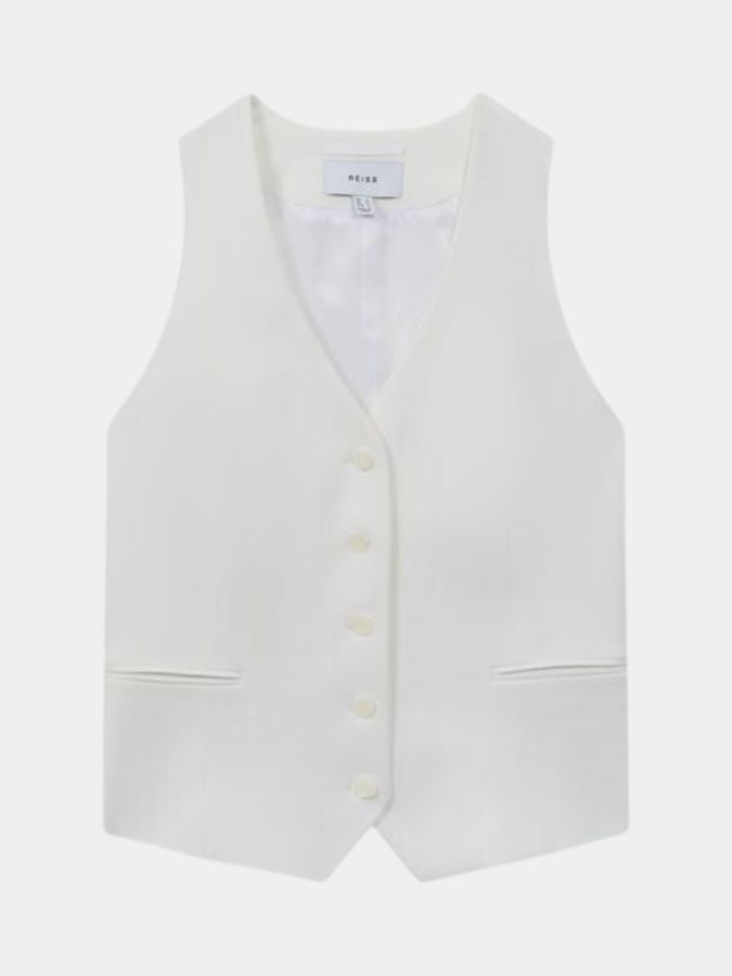  - Crepe Adjustable Suit Waistcoat