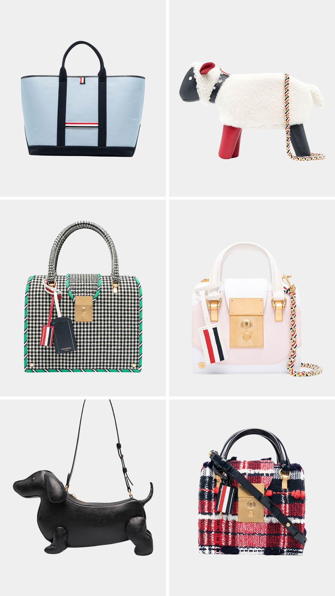 6 Best Theatrical Thom Browne Bags: Bold, Playful Selections