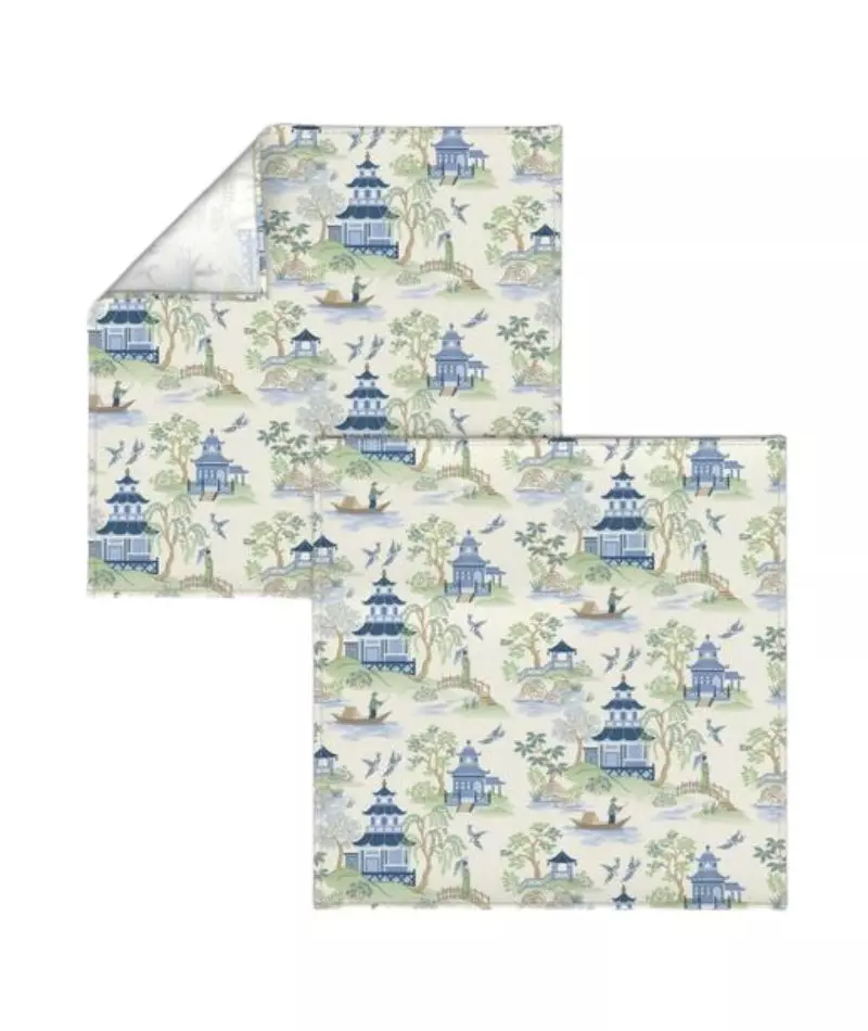 Spoonflower - Chinoiserie Dinner Napkins by barbarapixton