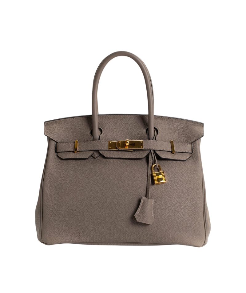 Hermès  - Grey Leather Birkin 30