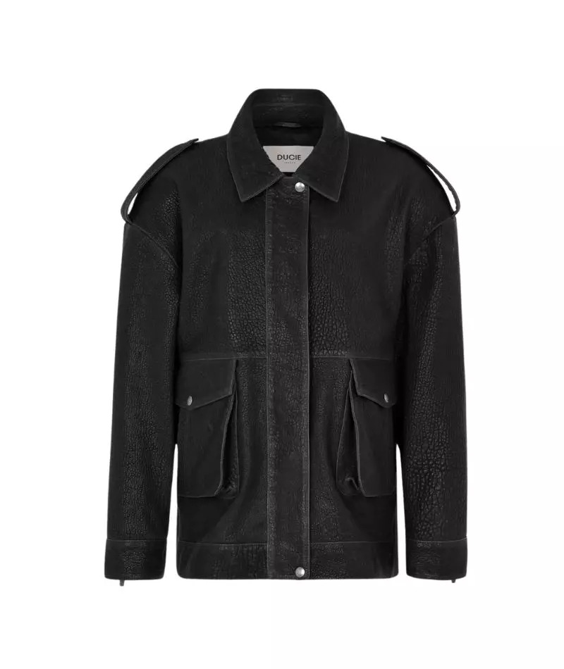 Ducie-Opal Leather Jacket