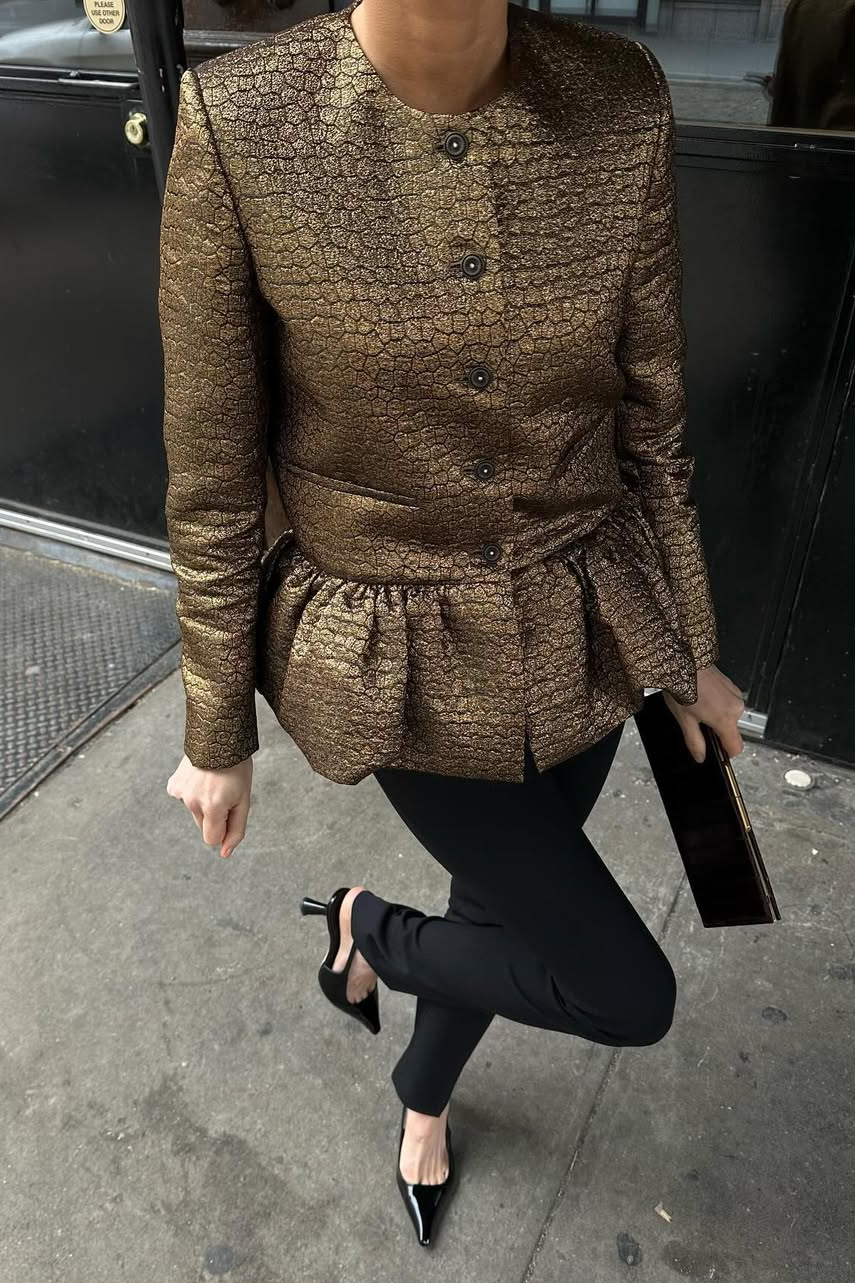 The Best Holiday Jackets That are Just as Festive as Your Sequined Dress
