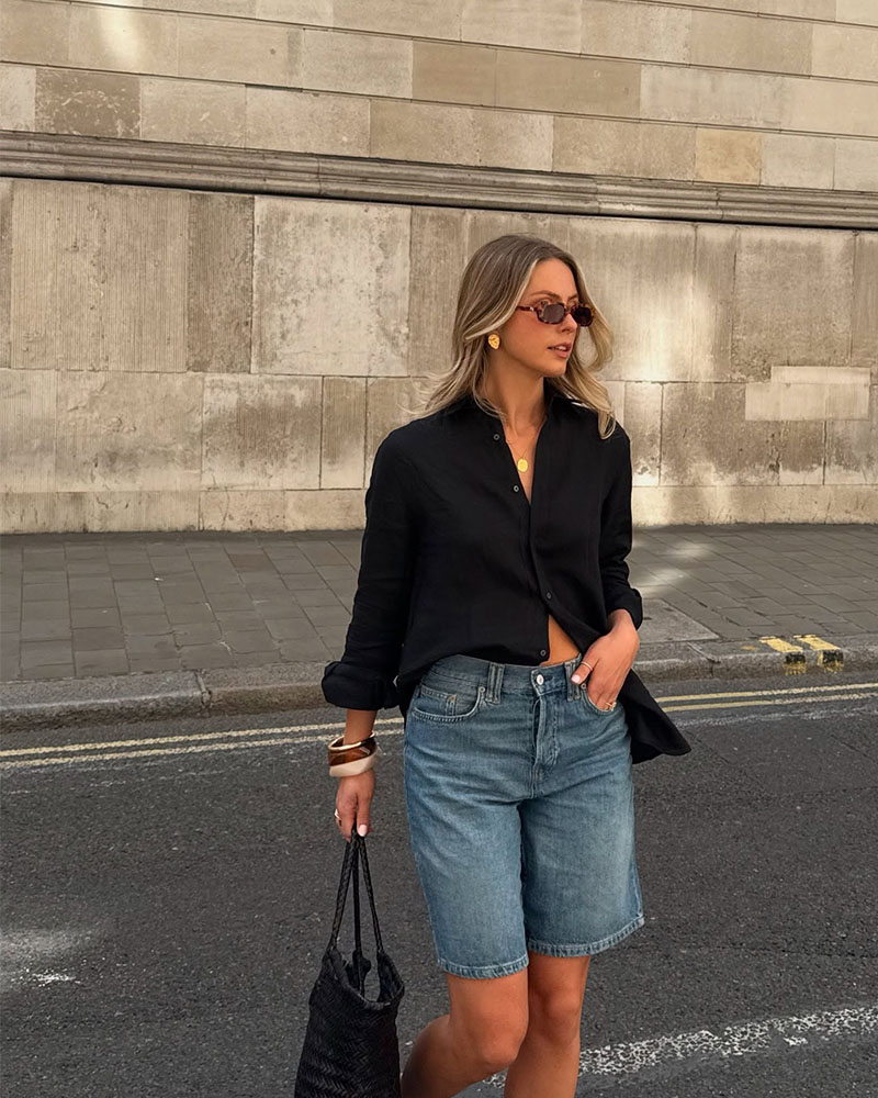I Never Used To Wear Jean Shorts%2C Until I Found These 5 Easy Outfit Formulas