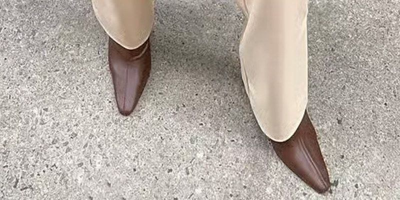 brown turtle neck sweater dress Paglia Moto Boot, Handcrafted in Italy