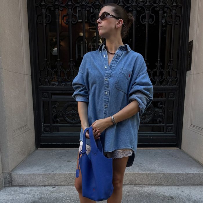 The Denim Shirt Is Quietly Becoming a Wardrobe MVP—Here’s Why Stylists Are Reaching for It Again