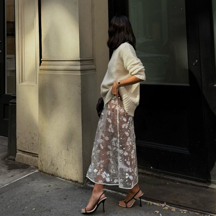 The Fashion Crowd Is Loving Sheer Skirts Right Now—Here’s What to Buy