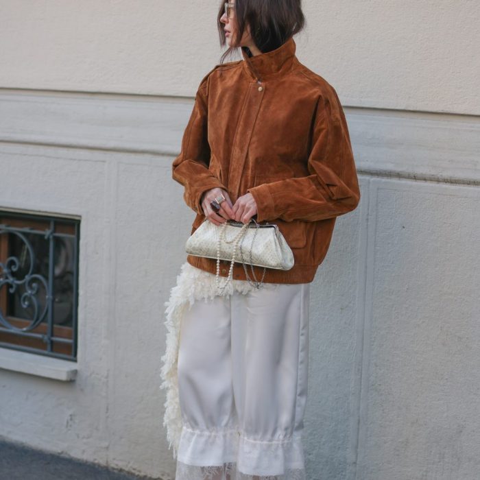 From Suede to Monochrome, I’m Loving What People Are Wearing in Milan Right Now