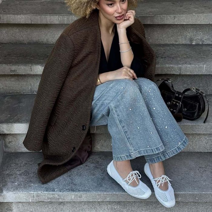 Parisian Girls Are Over Sambas—They’re Wearing Ballet Sneakers Now