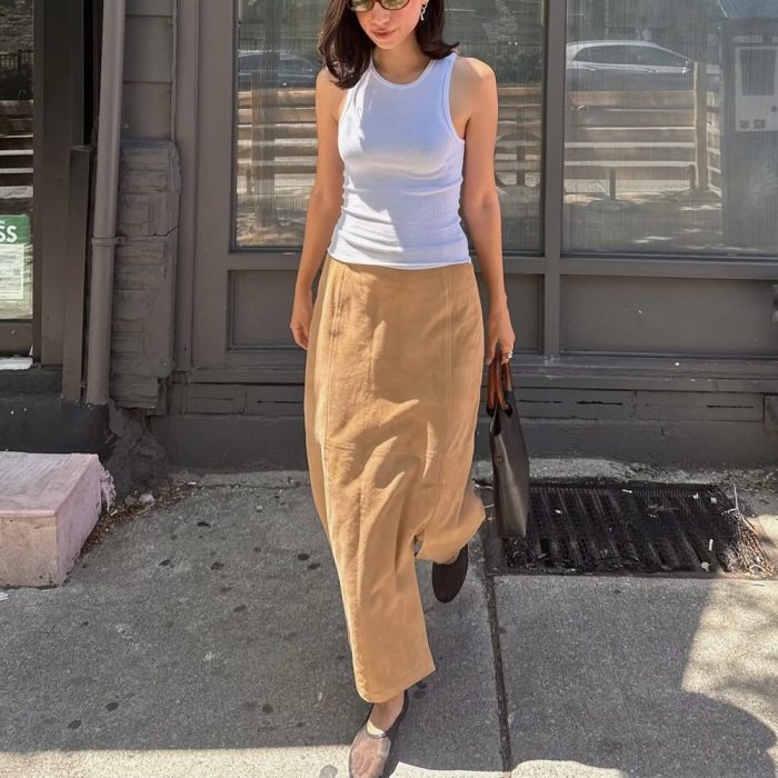 Think Suede Is Just for Fall? These Spring-Forward Skirts Suggest Otherwise