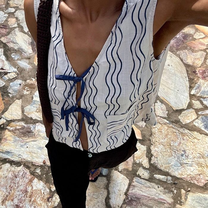 Tie-Front Tops Are Giving Summer Basics a Much-Needed Upgrade