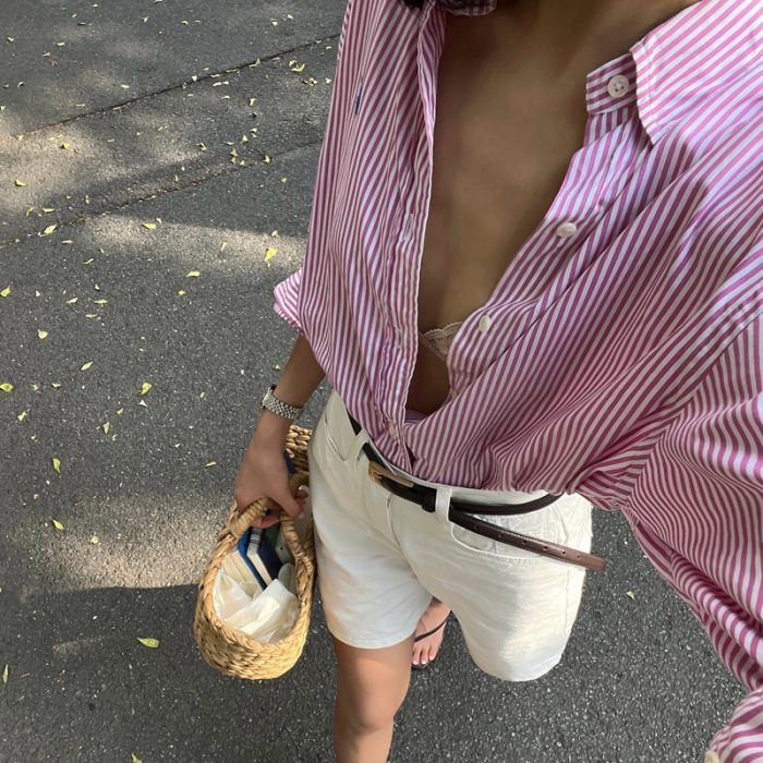 Why Stylists Keep Coming Back to the Same Striped Button-Down