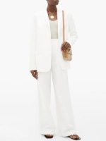 1 Double Up Sweaters_0025_4a MATTEAU High-rise cotton-blend wide leg trousers