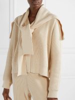 1 Double Up Sweaters_0038_1b LE 17 SEPTEMBRE Convertible ribbed cotton cardigan