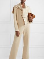 1 Double Up Sweaters_0039_1a LE 17 SEPTEMBRE Convertible ribbed cotton cardigan