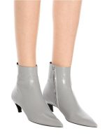 3 Sweater as a Scarf_0003_24a BALENCIAGA Slash Heel leather ankle boots