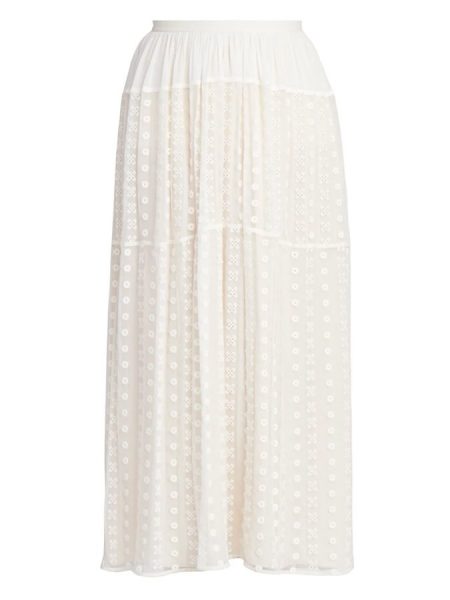Bodysuits - Chloé - Broderie Anglaise Midi Skirt