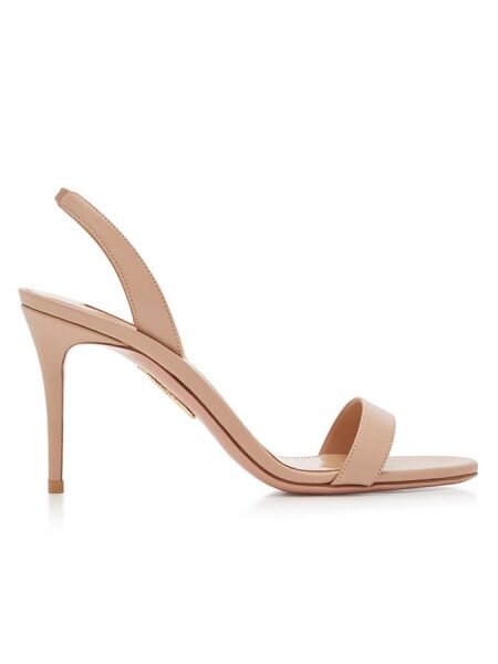 Bodysuits - Aquazzura - So Nude Leather Sandals