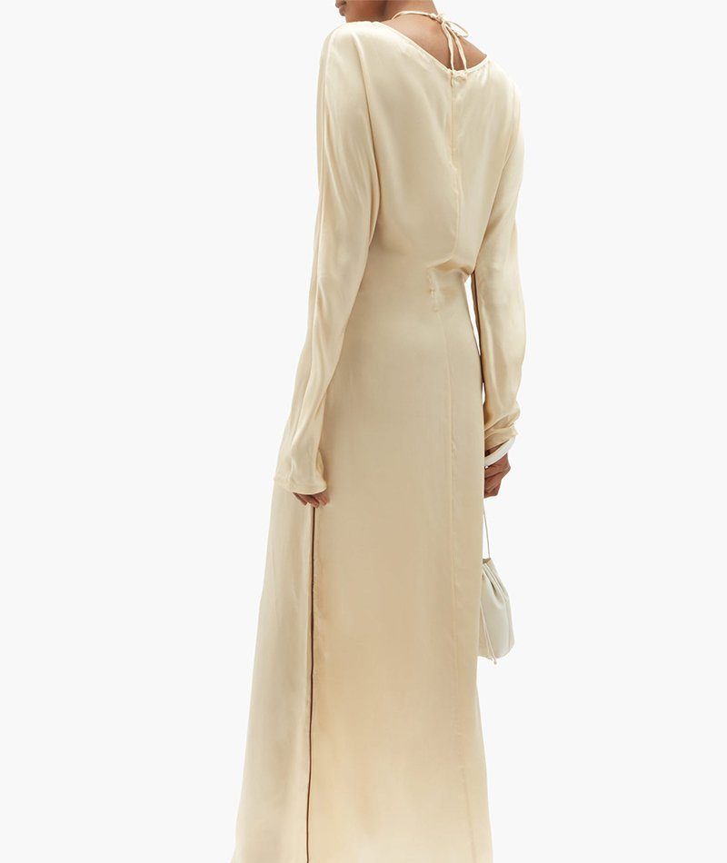 Cream of Crop_0000s_0001_1e ALBUS LUMEN Aziza silk-charmeuse maxi dress