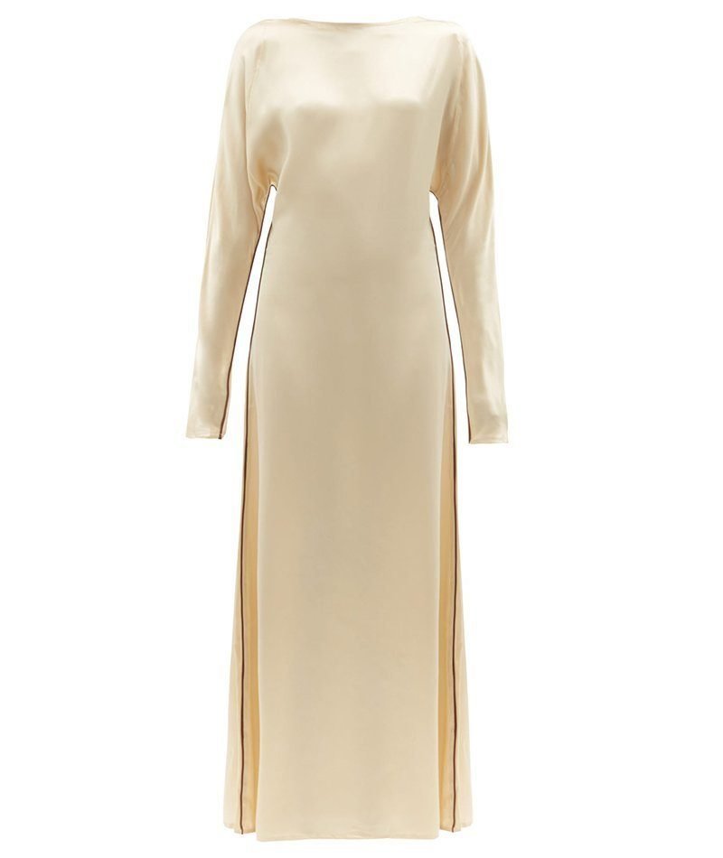 Cream of Crop_0000s_0006_1 ALBUS LUMEN Aziza silk-charmeuse maxi dress