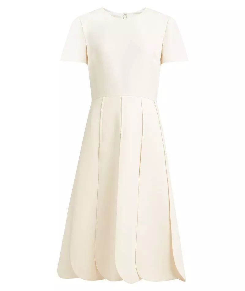 Cream of Crop_0000s_0011_1 VALENTINO Overlap-pleat wool-blend dress