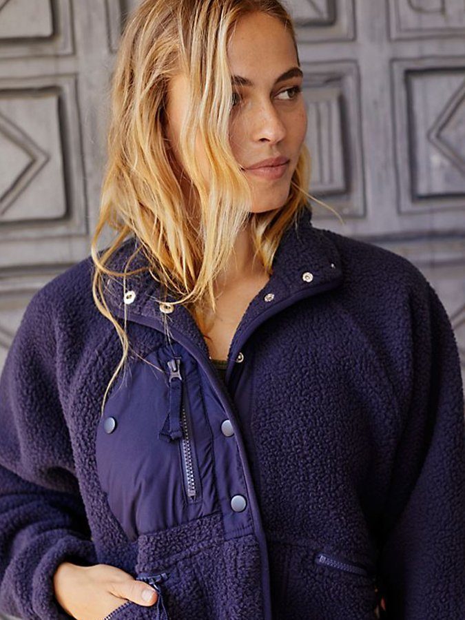 Free People Resize_0005_5d Blue Hit The Slopes Fleece Jacket