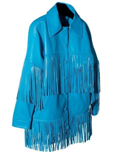 fringe colorful jacket
