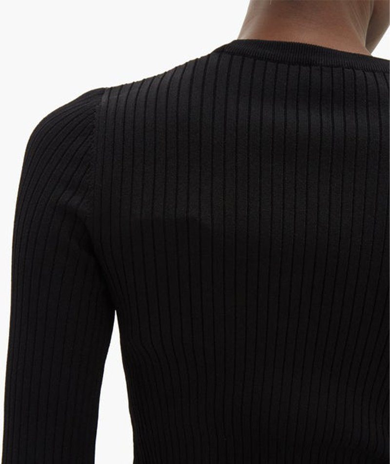 Holiday Dressing_0000s_0015_1d VALENTINO Chiffon-trimmed ribbed-knit sweater