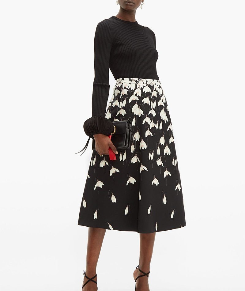 Holiday Dressing_0000s_0018_1a VALENTINO Chiffon-trimmed ribbed-knit sweater