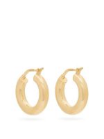 Lady in Red_0026_4b BOTTEGA VENETA Small gold-plated hoop earrings