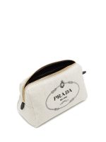 Makeup Bag_0018_6 PRADA Logo-print canvas make-up bag open