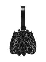 Nouveau Noir_0024_5 ALAÏARose Marie mini crystal-embellished suede and leather bucket bag